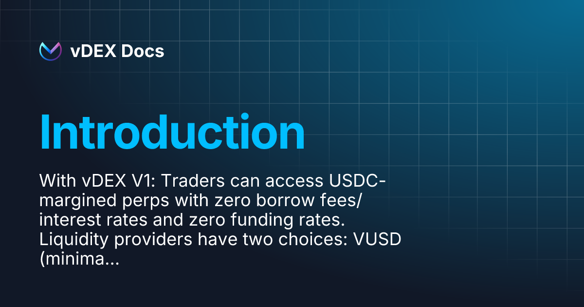 Introduction | vDEX Docs